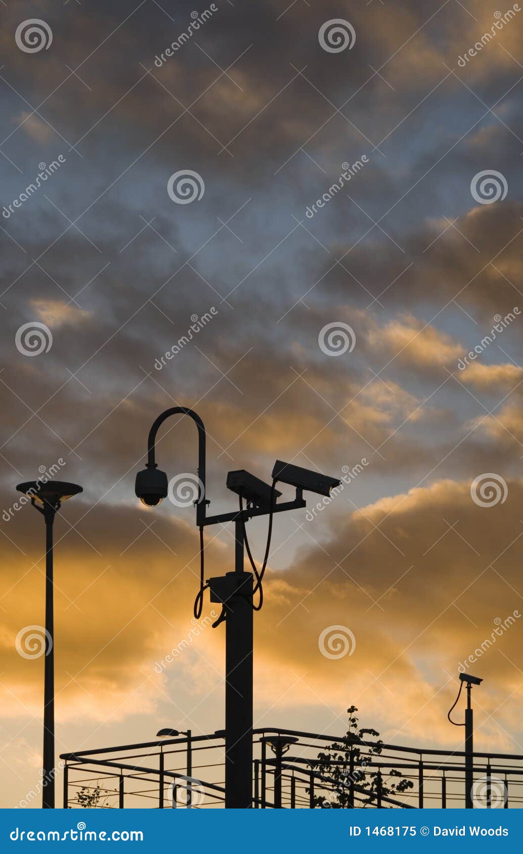 Surveillance sunset stock image. Image of lens, electronic - 1468175