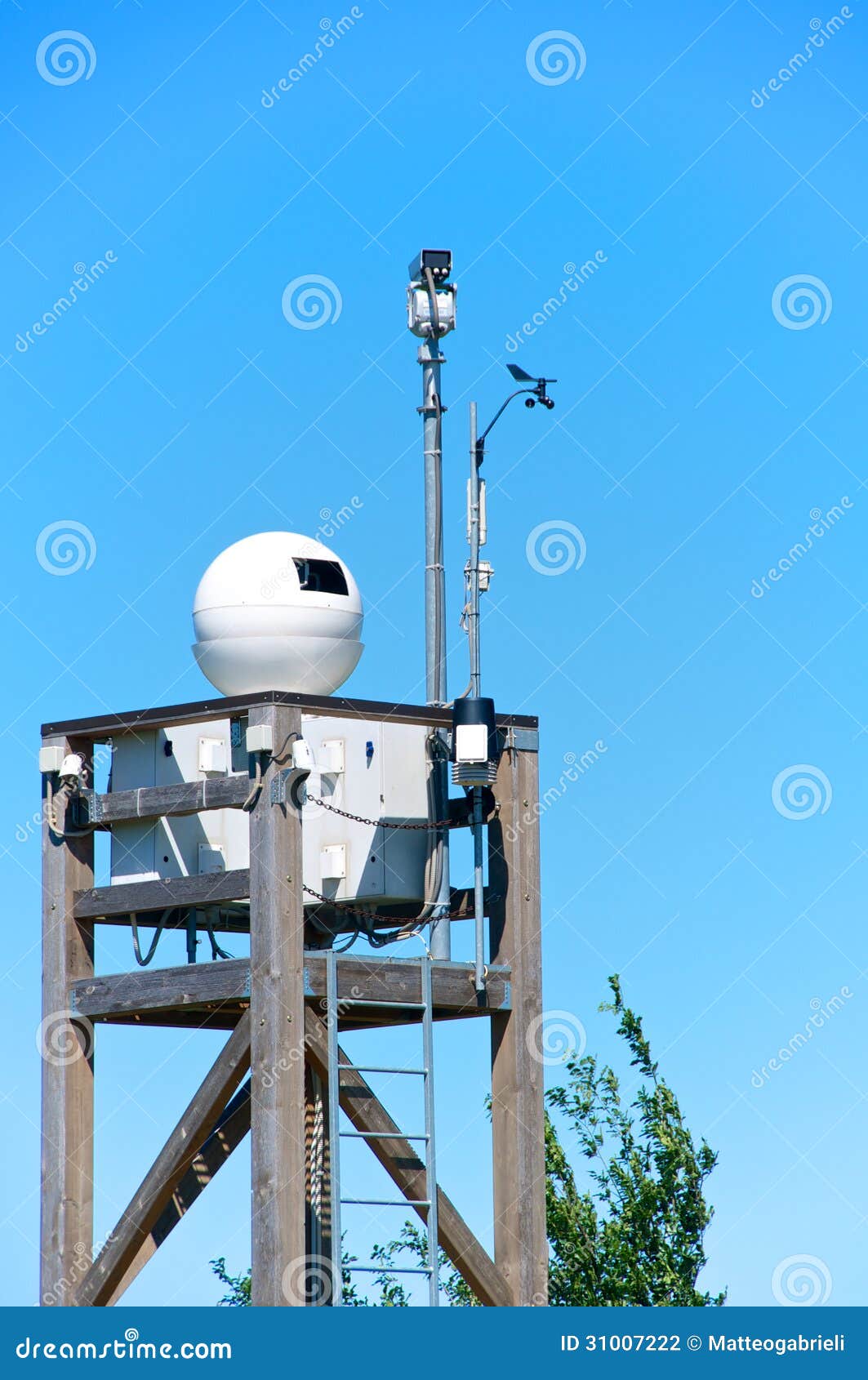 Surveillance System Cameras on a Tower, Italy Stock Photo - Image of ...