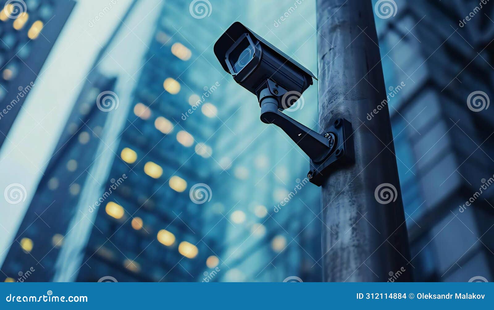 Surveillance Technology Scans The Environment Stock Photography ...