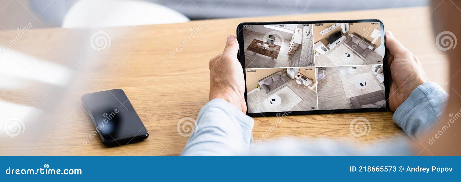 Surveillance Video Camera View Stock Image - Image of room, male: 218665573