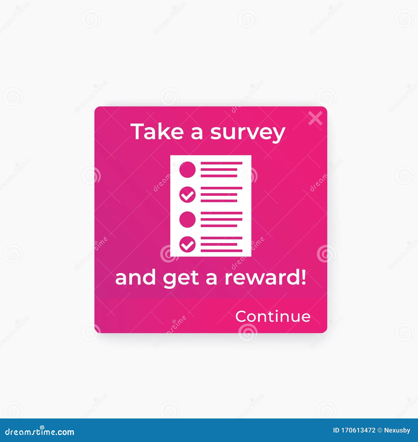 Survey Banner Design, Vector Stock Vector - Illustration of application ...