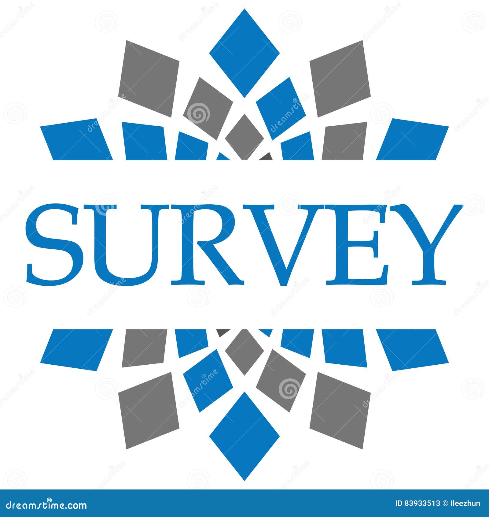 Survey Blue Grey Circular stock illustration. Illustration of ...