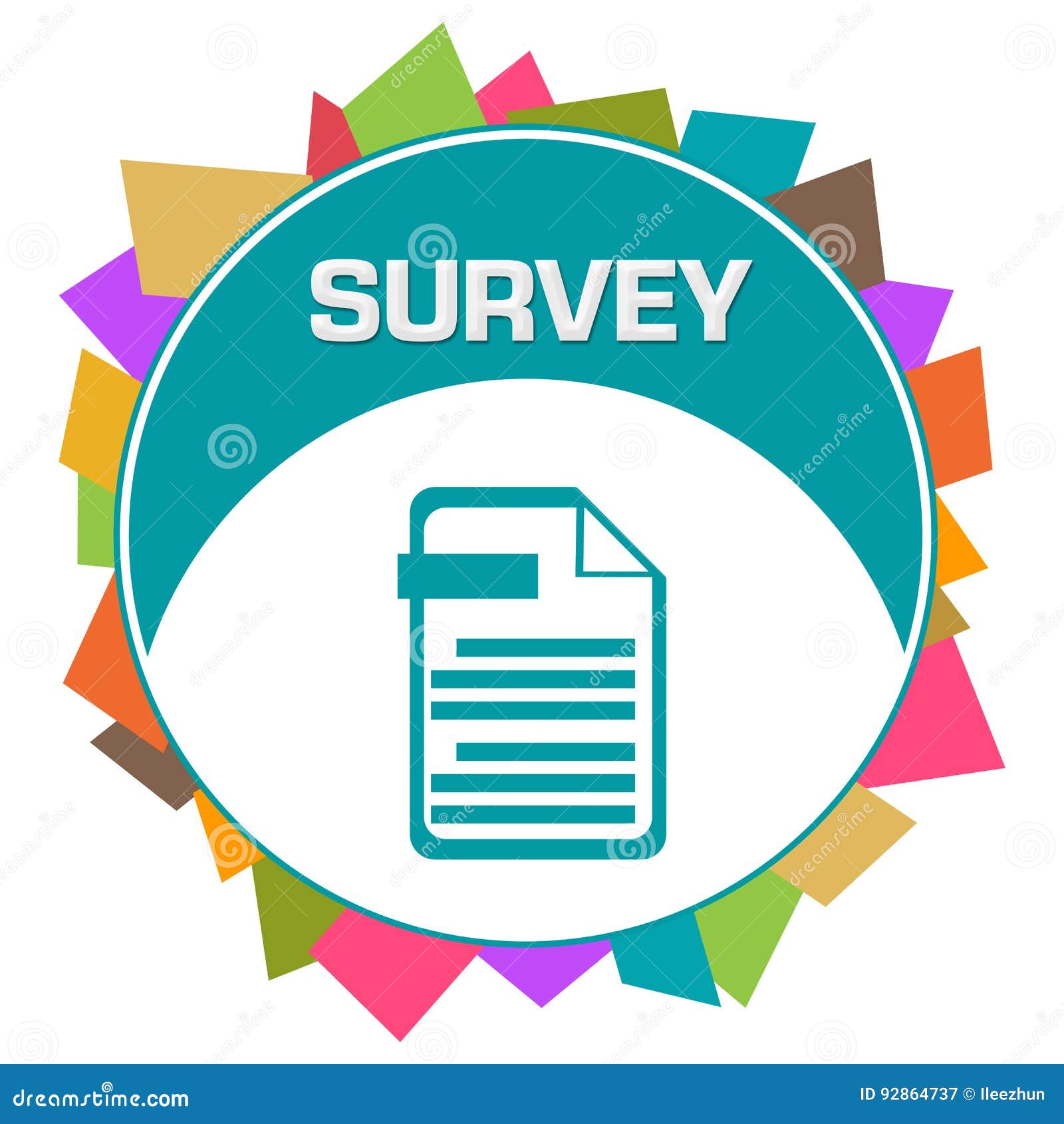 Survey Colorful Blocks Stock Image | CartoonDealer.com #83497147