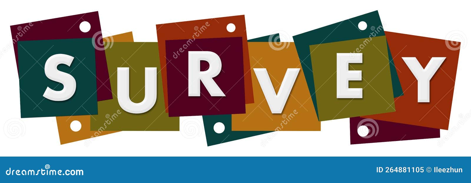 Survey Colorful Blocks Stack Stock Illustration - Illustration of ...