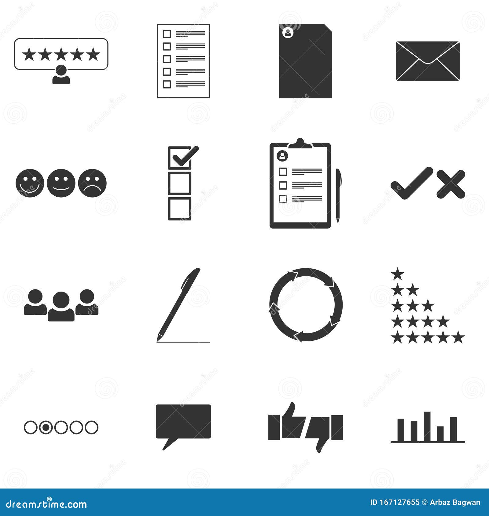 Survey Feedback Information Analysis Icon Stock Vector - Illustration ...