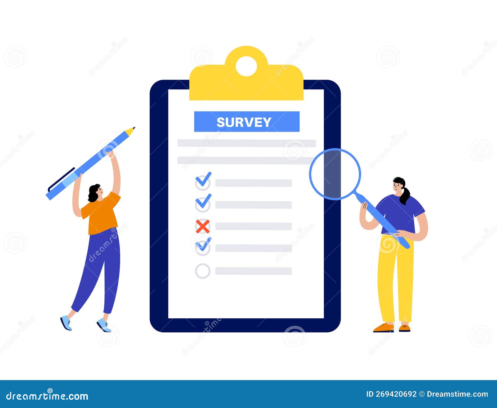 Survey form document stock vector. Illustration of review - 269420692