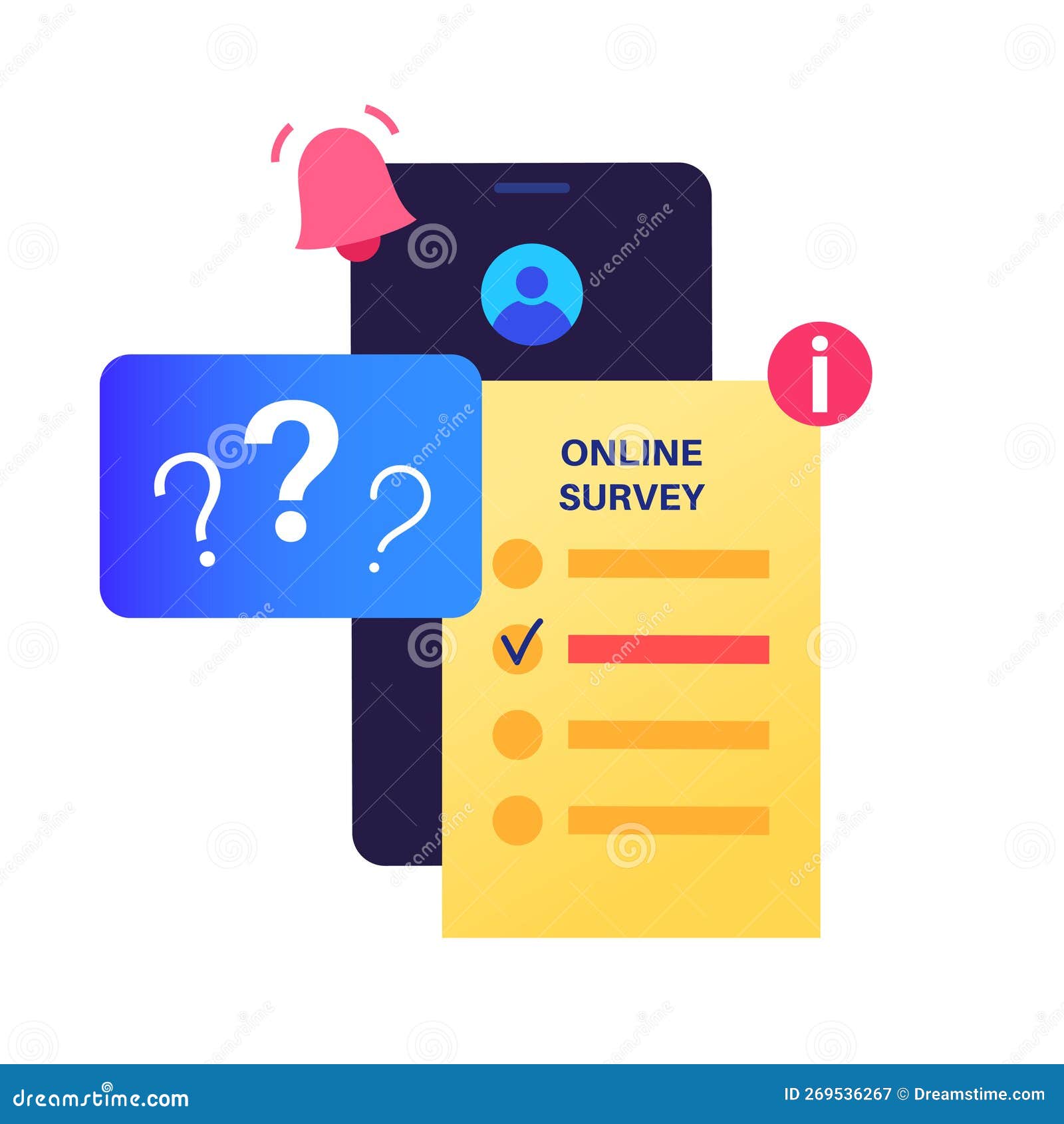 Survey form document stock vector. Illustration of research - 269536267