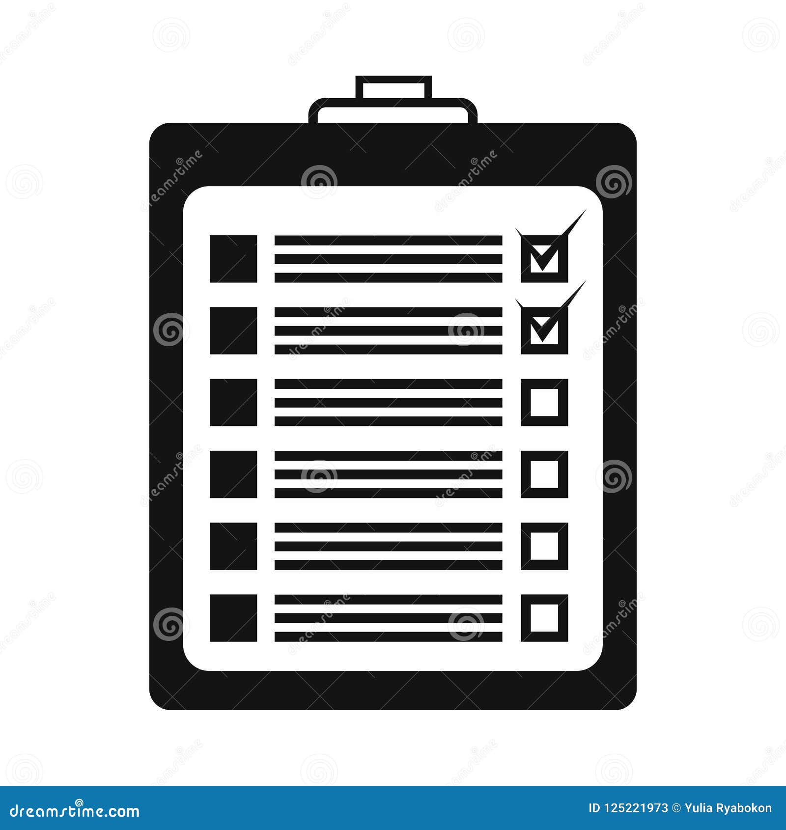 Survey form icon stock illustration. Illustration of call - 125221973
