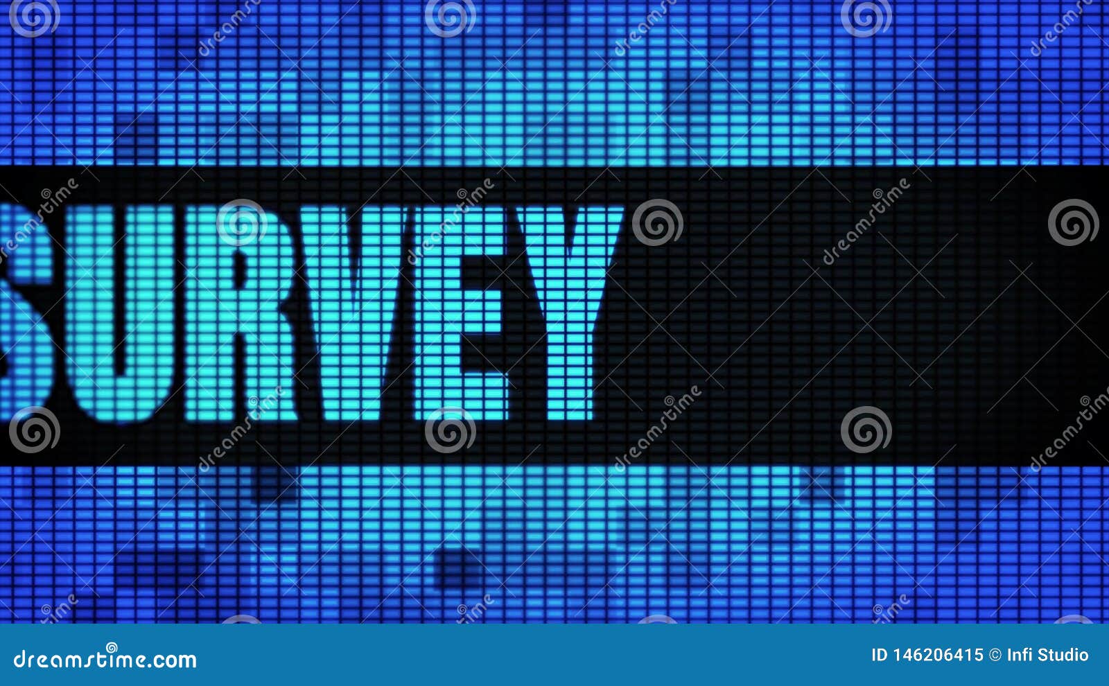 Survey Front Text Scrolling LED Wall Pannel Display Sign Board Stock ...