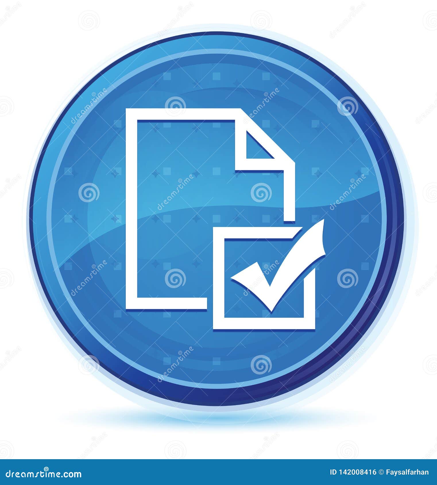 Survey Icon Midnight Blue Prime Round Button Stock Vector ...