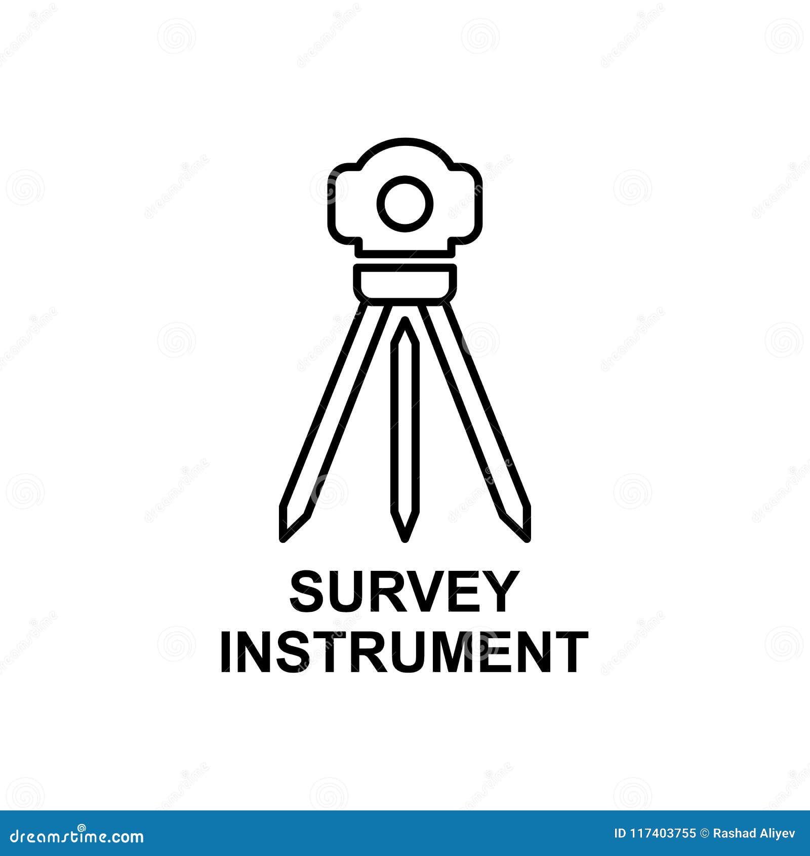 Survey Instrument Icon. Element Of Measuring Instruments Icon With Name ...