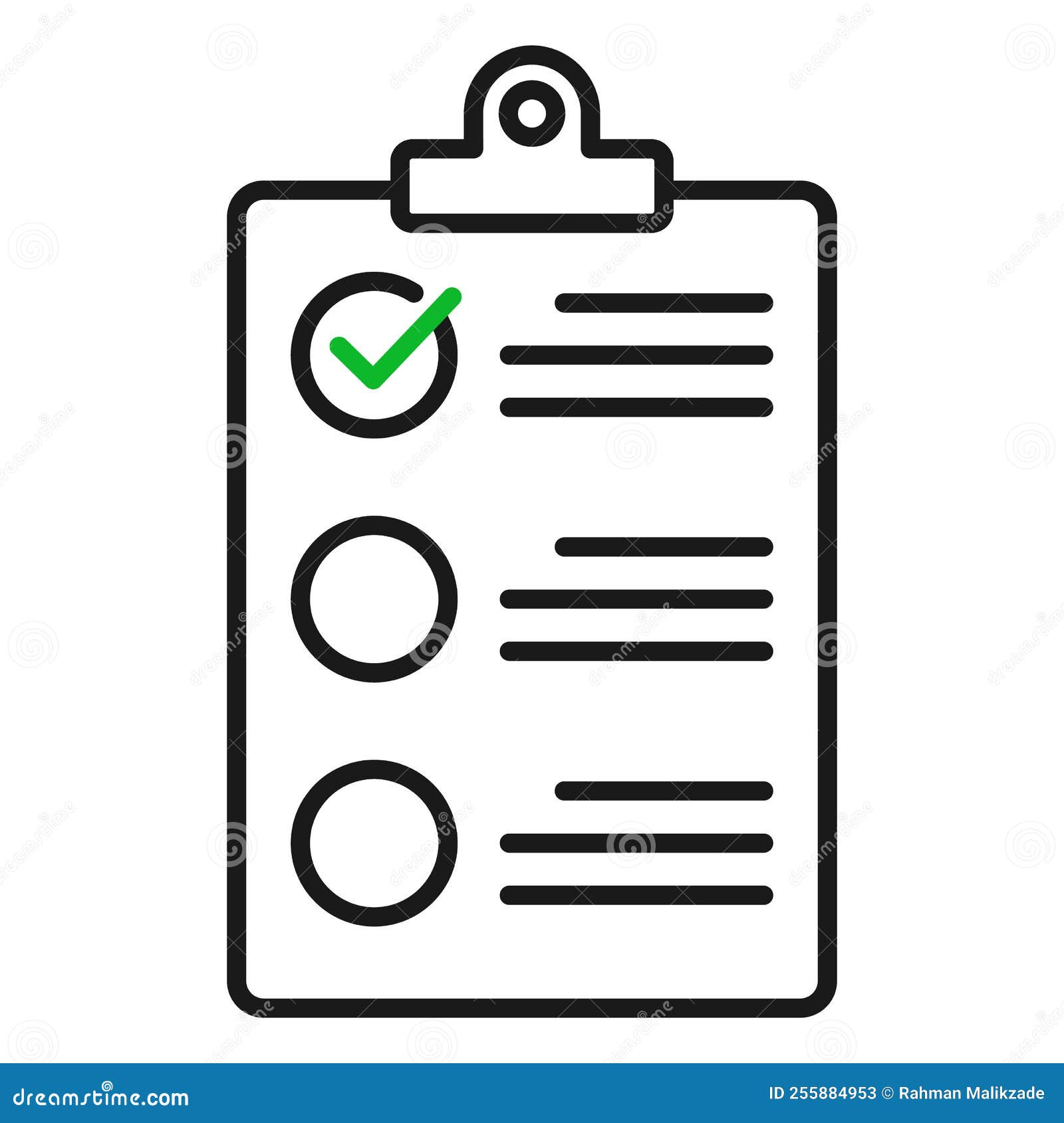 Survey Management Icon. Checklist Forum Vector Illustration Stock ...