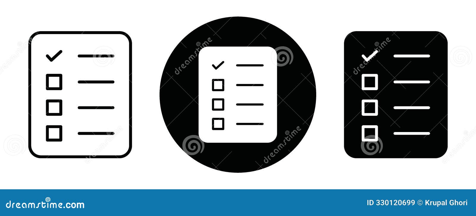 Survey Outline Icon Collection or Set. Survey Thin Vector Line Art ...