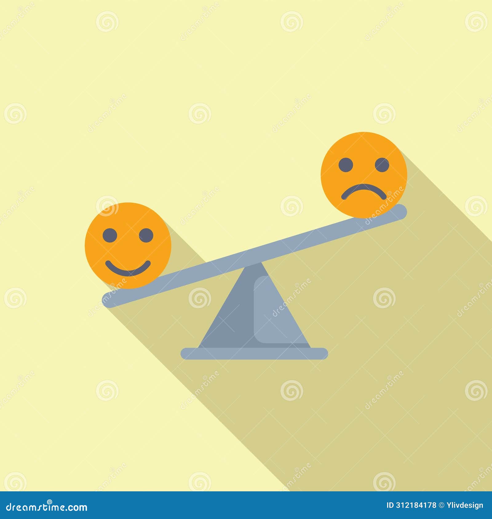 Survey Positive Balance Icon Flat Vector. Expression User Stock ...