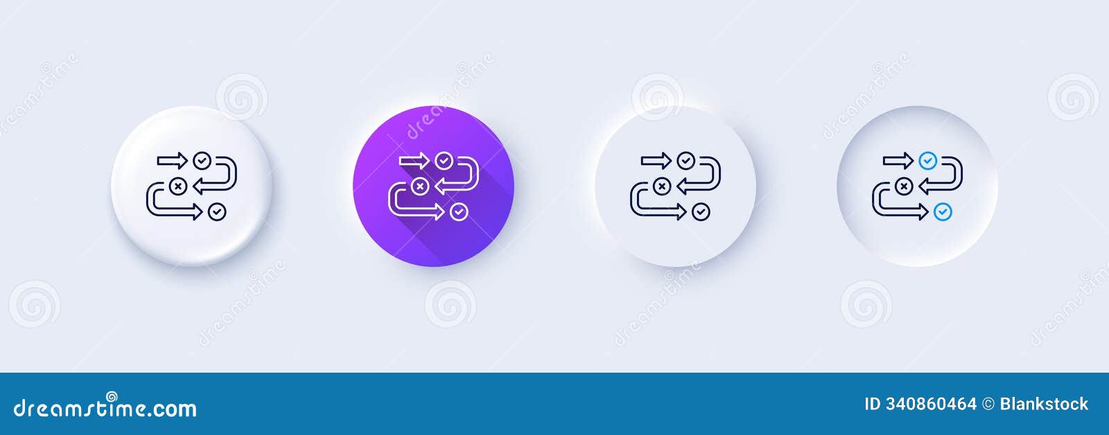 Survey Progress, Opinion And Video Camera Icons. Checklist Sign ...