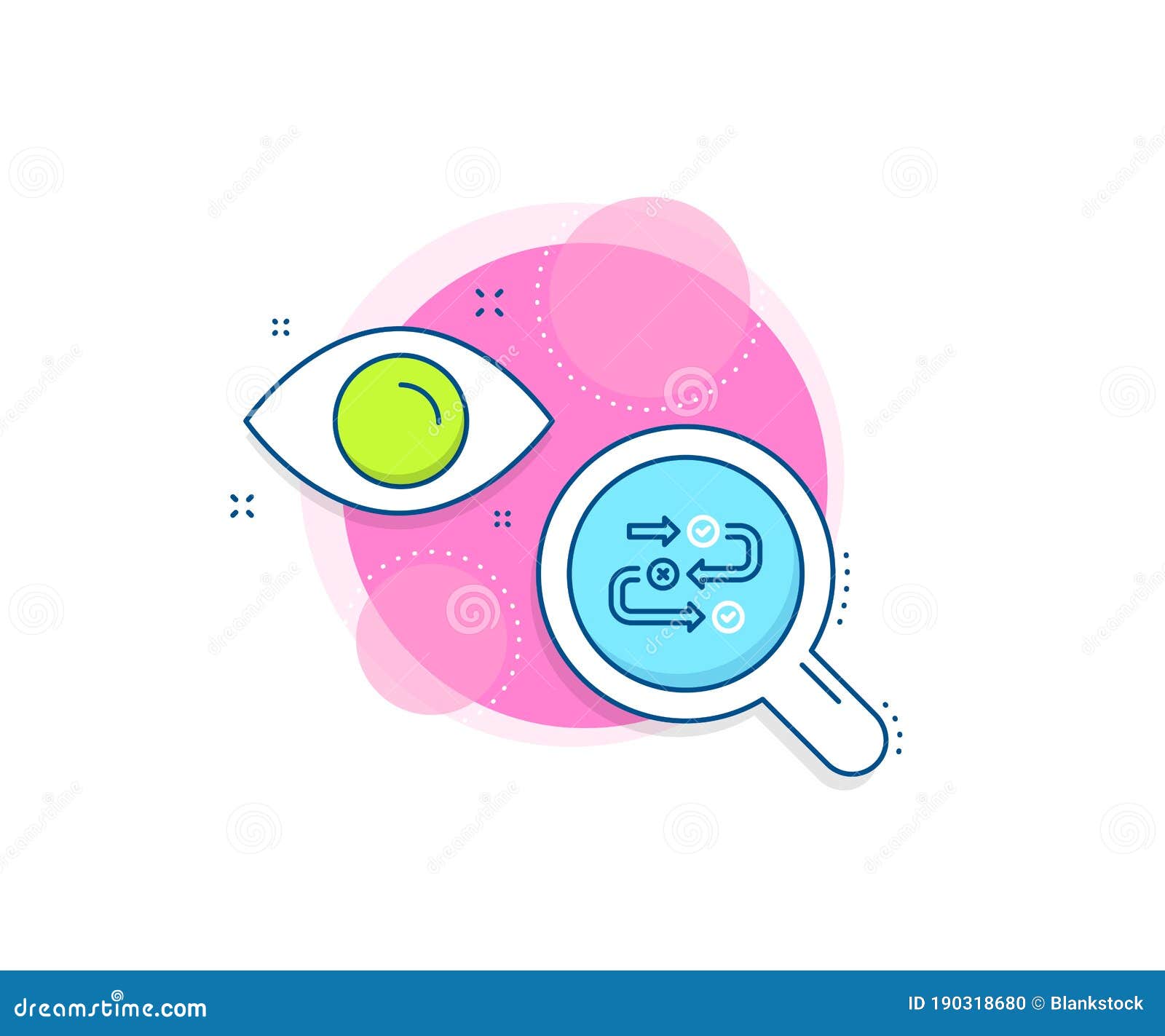 Survey Progress Line Icon. Algorithm Sign. Vector Stock Vector ...