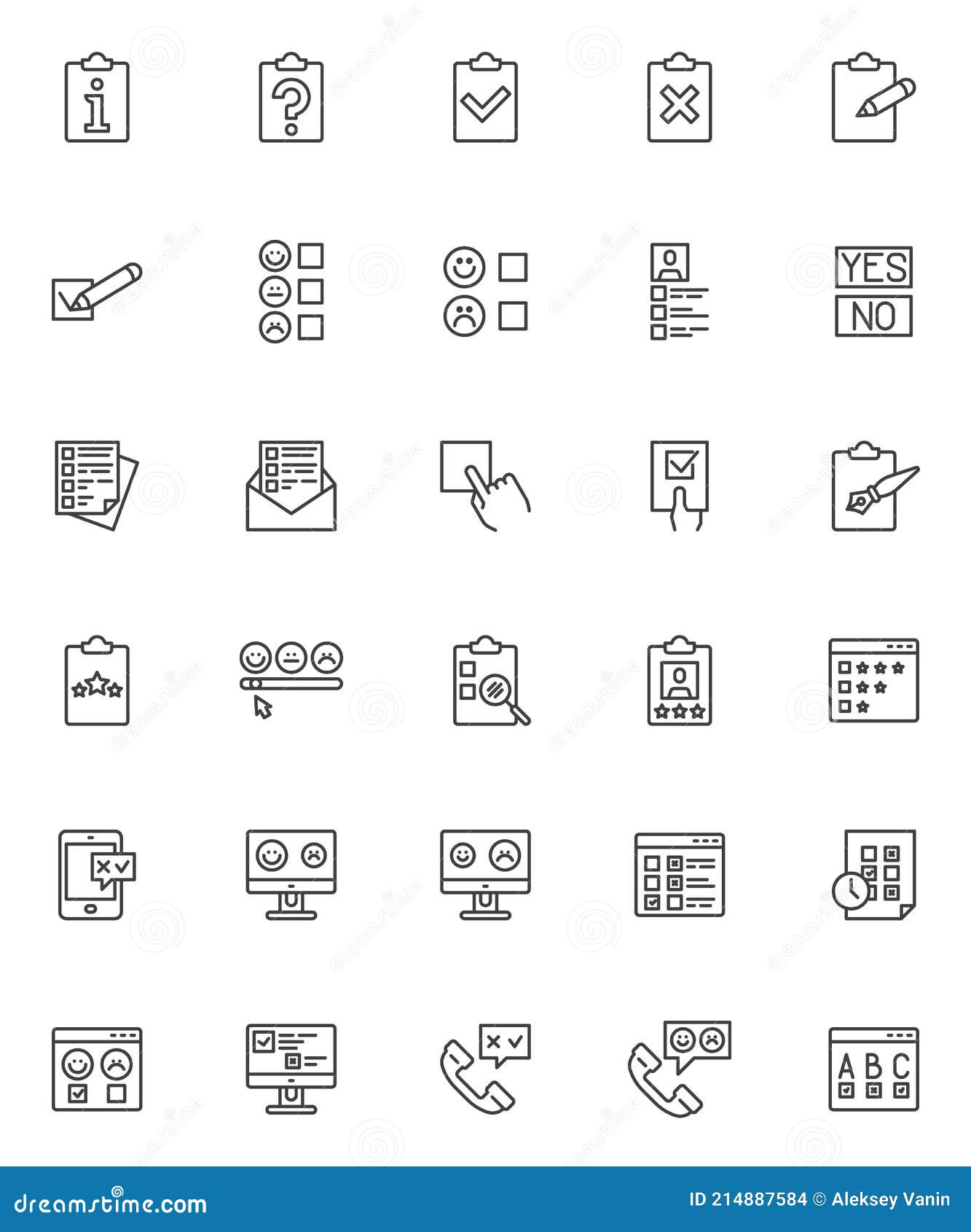 Questionnaire Line Icon. Finger Choice Check List Linear Pictogram ... Questionnaire Line Icon. Finger Choice Check List Linear Pictogram ...