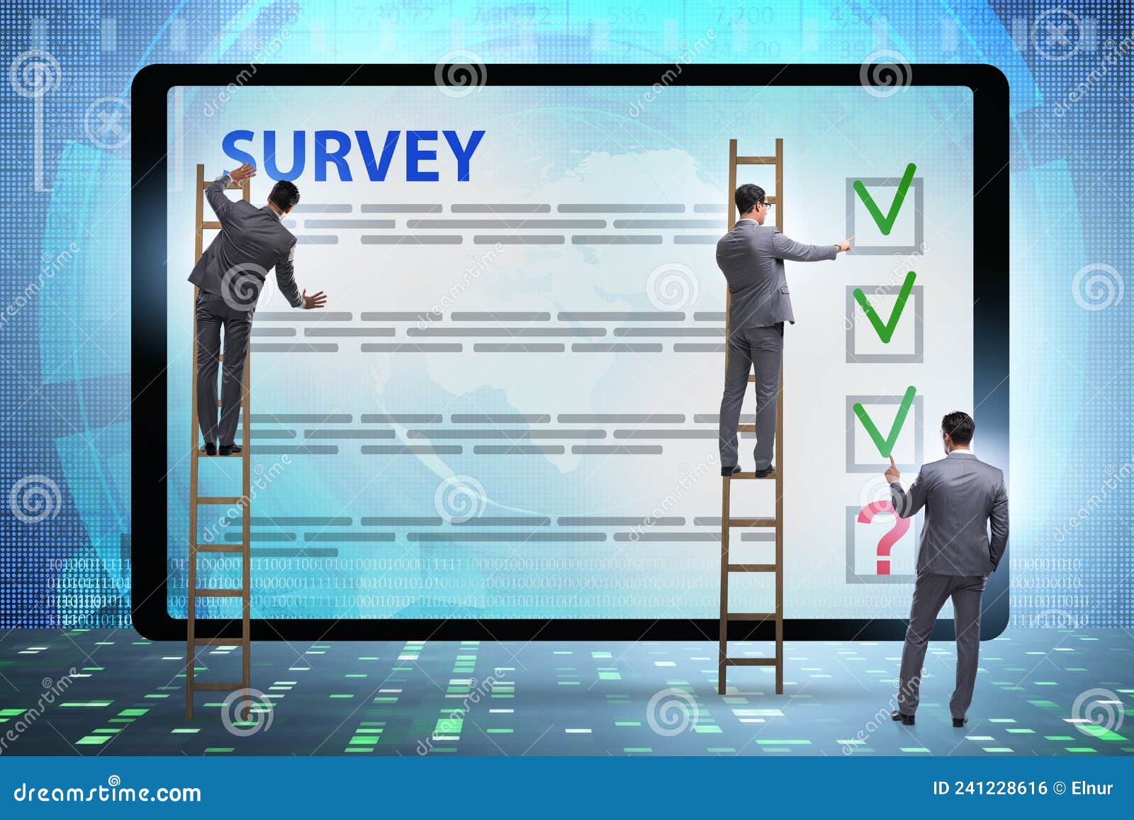 Survey Questionnaire with Tick Boxes Stock Photo - Image of assessment ...