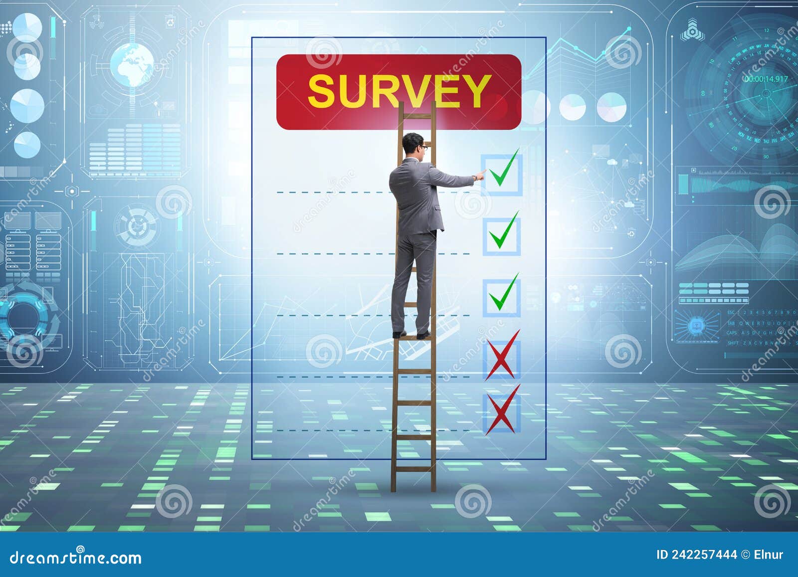 Survey Questionnaire with Tick Boxes Stock Photo - Image of check ...
