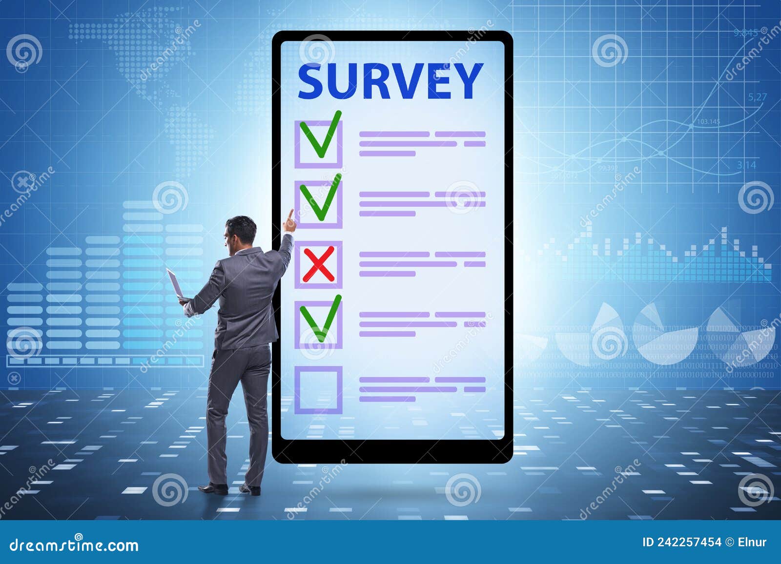 Survey Questionnaire with Tick Boxes Stock Photo - Image of choice ...