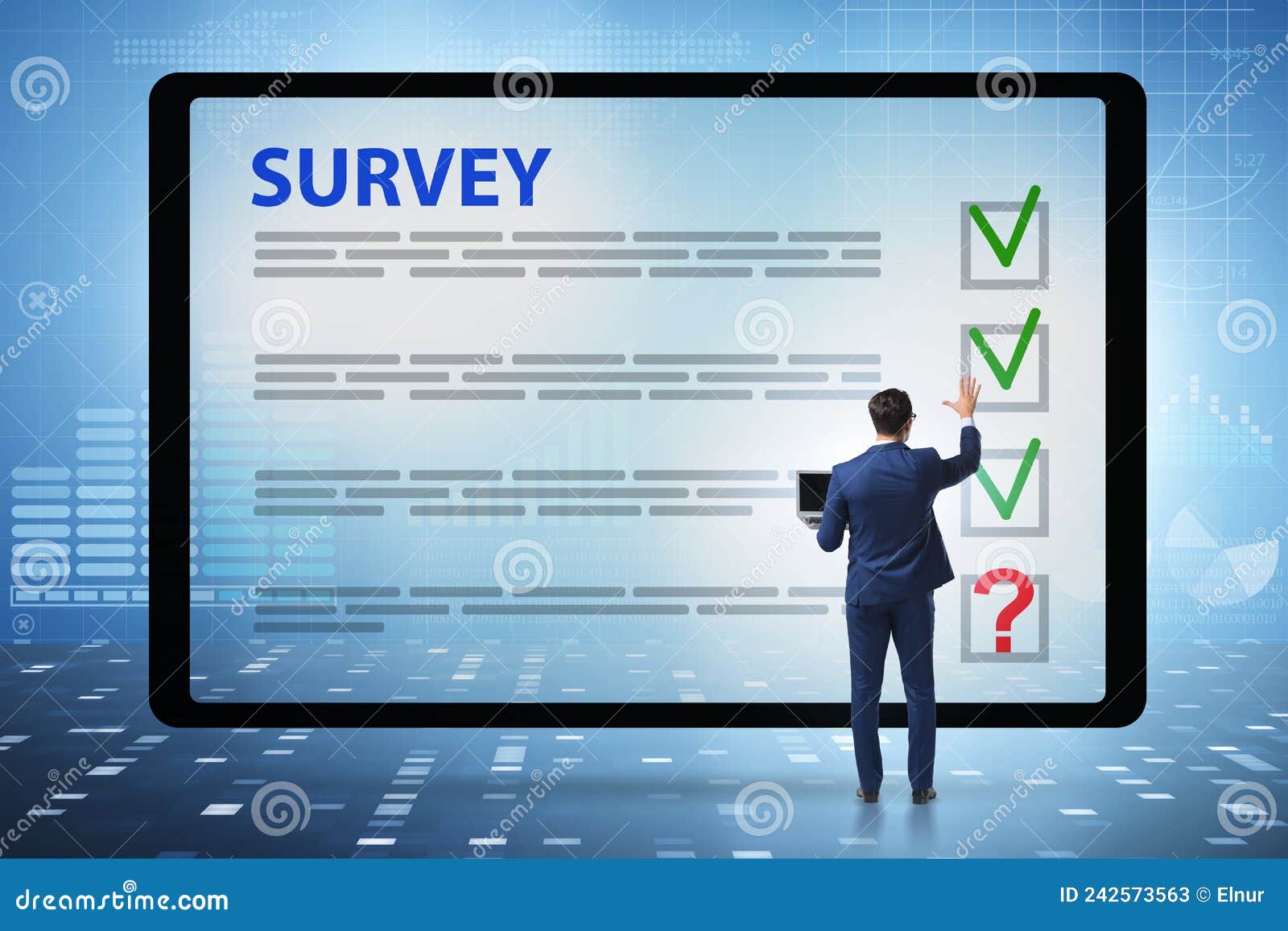 Survey Questionnaire with Tick Boxes Stock Image - Image of customer ...