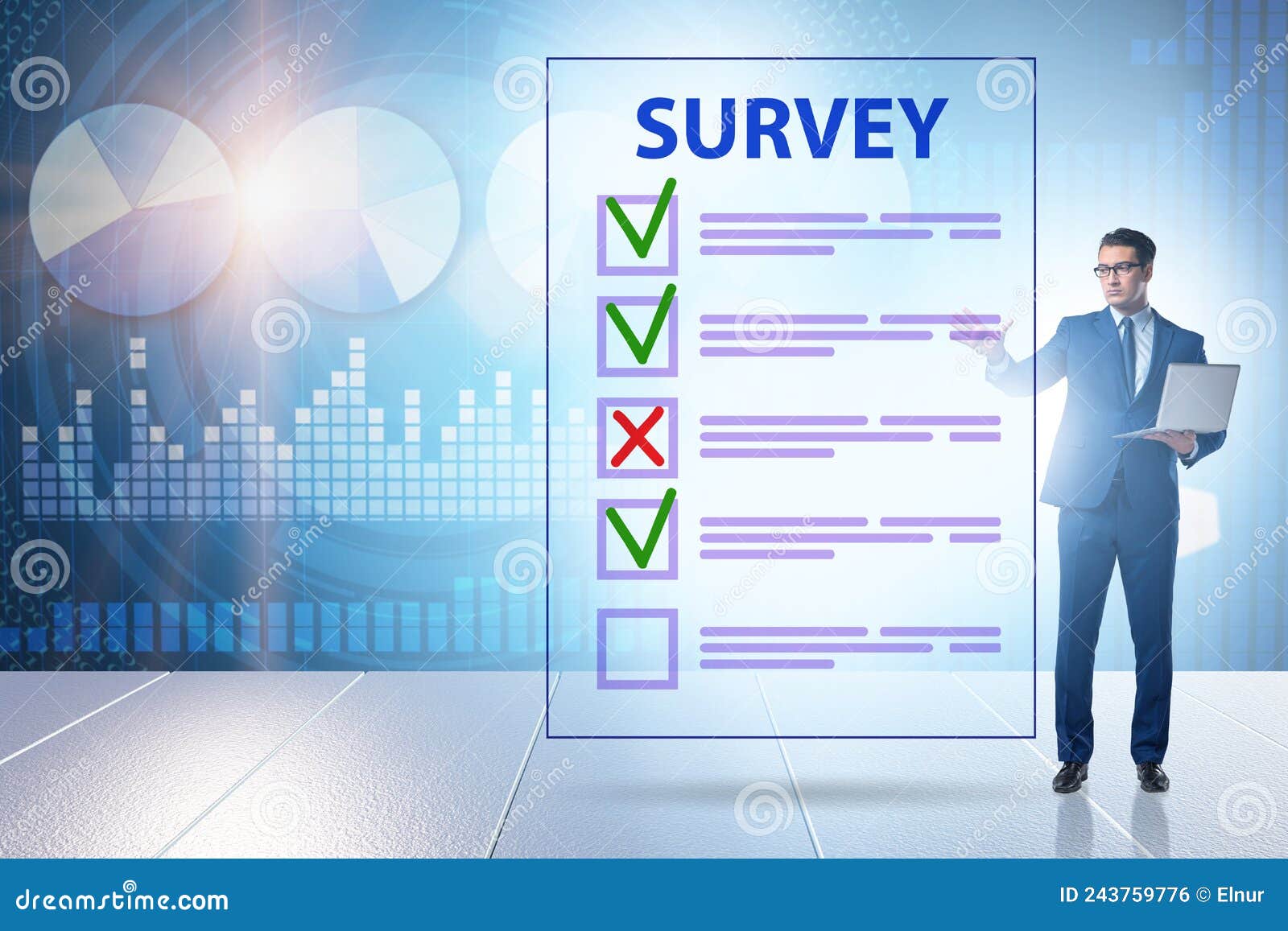 Survey Questionnaire with Tick Boxes Stock Photo - Image of evaluation ...