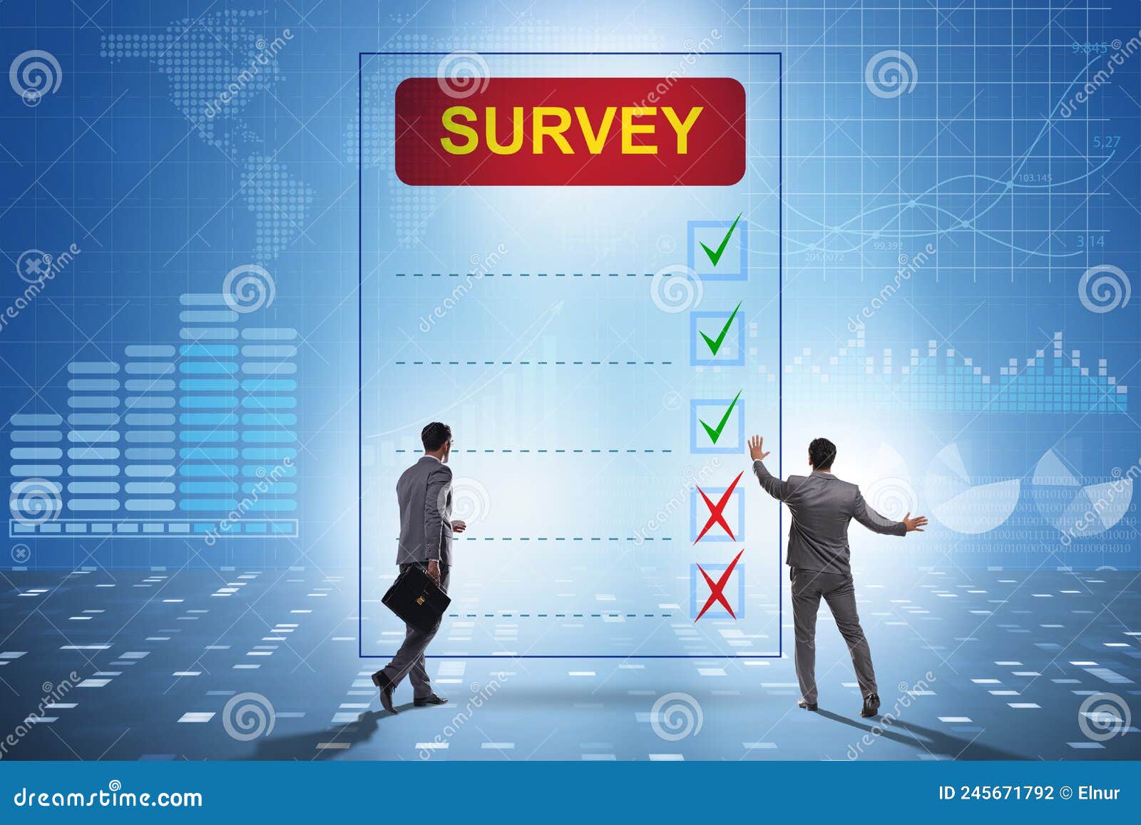 Survey Questionnaire with Tick Boxes Stock Photo - Image of report ...
