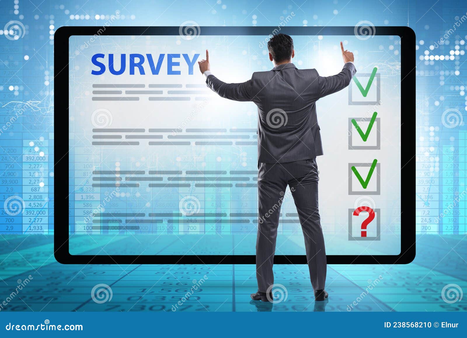 Survey Questionnaire with Tick Boxes Stock Photo - Image of good ...