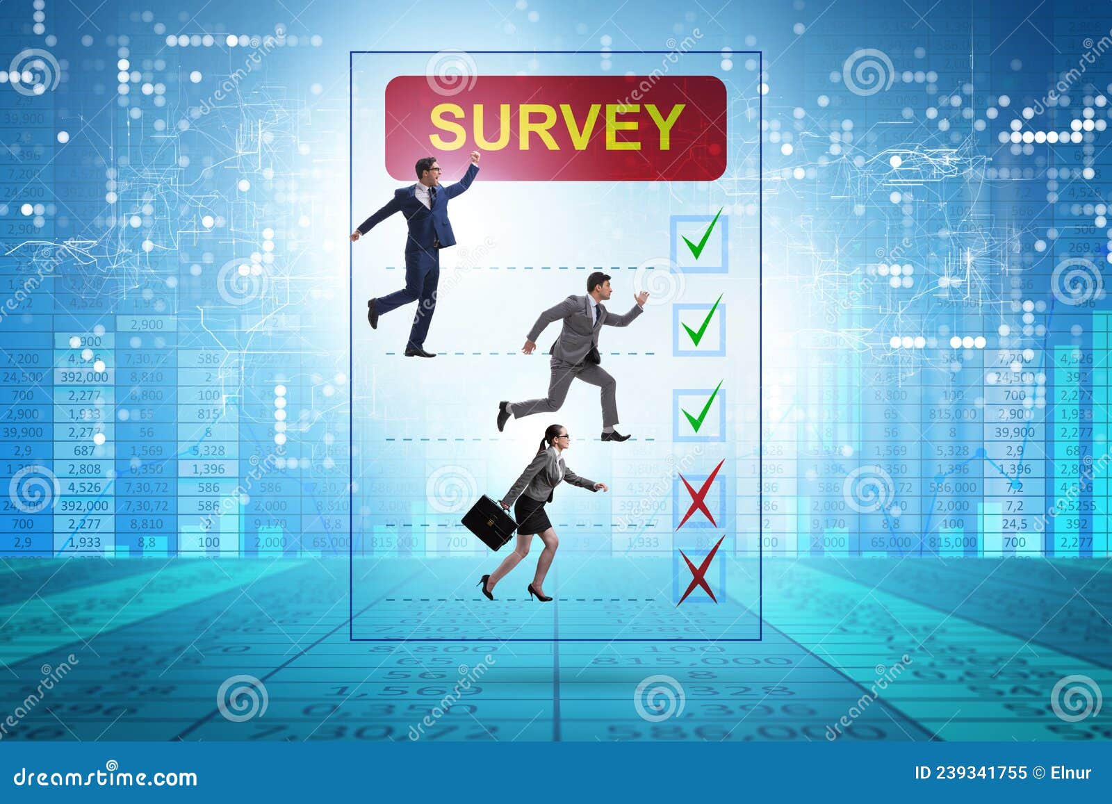 Survey Questionnaire with Tick Boxes Stock Image - Image of question ...