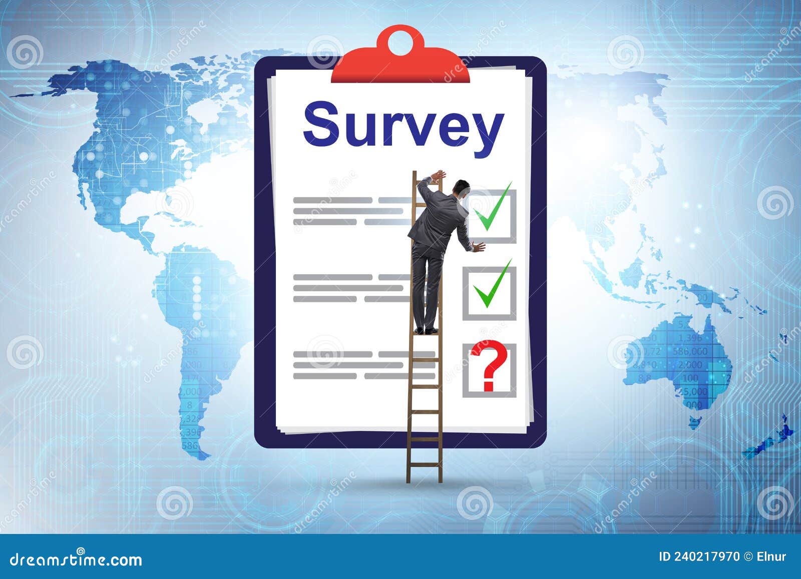 Survey Questionnaire with Tick Boxes Stock Photo - Image of question ...