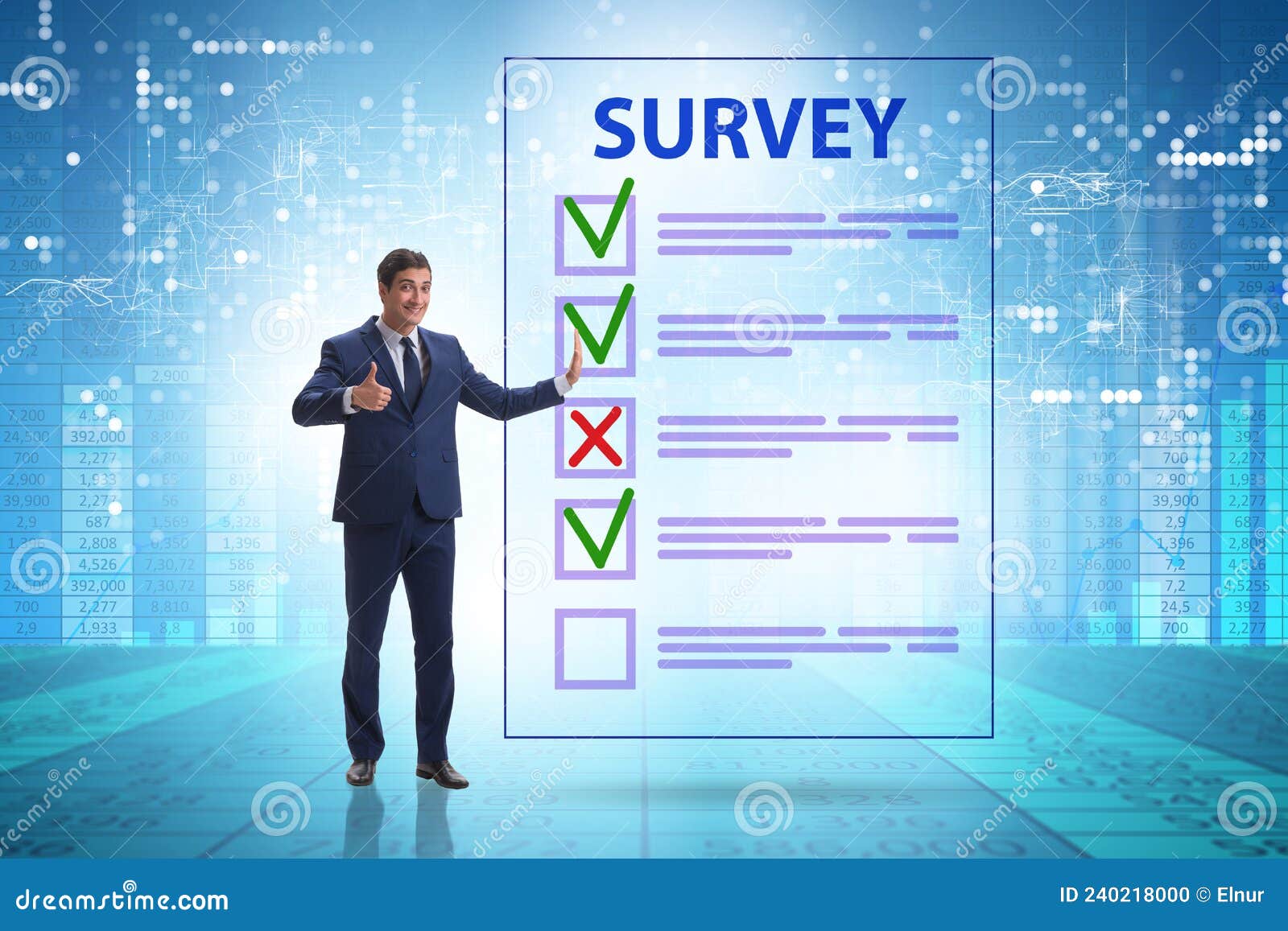Survey Questionnaire with Tick Boxes Stock Photo - Image of question ...
