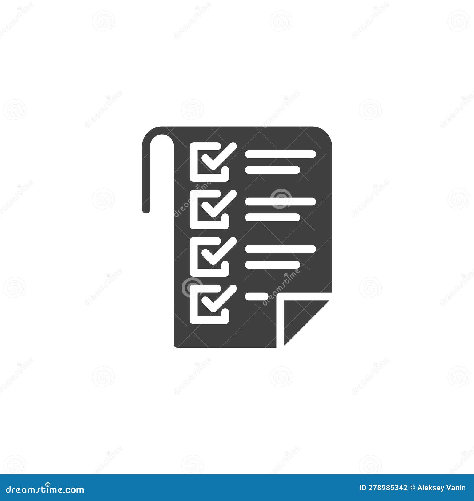 Survey report vector icon stock vector. Illustration of graphics ...