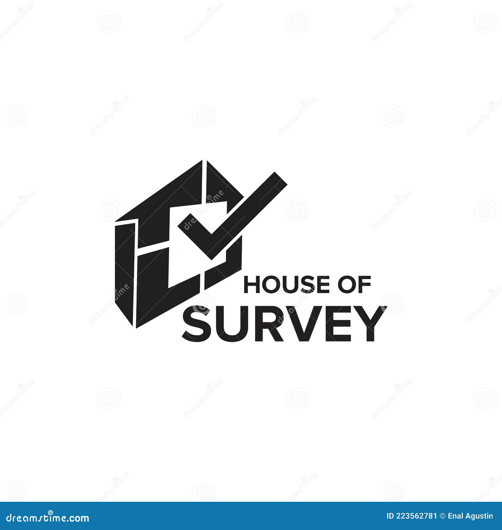 Survey and Research Company Logo Design Template Stock Vector ...