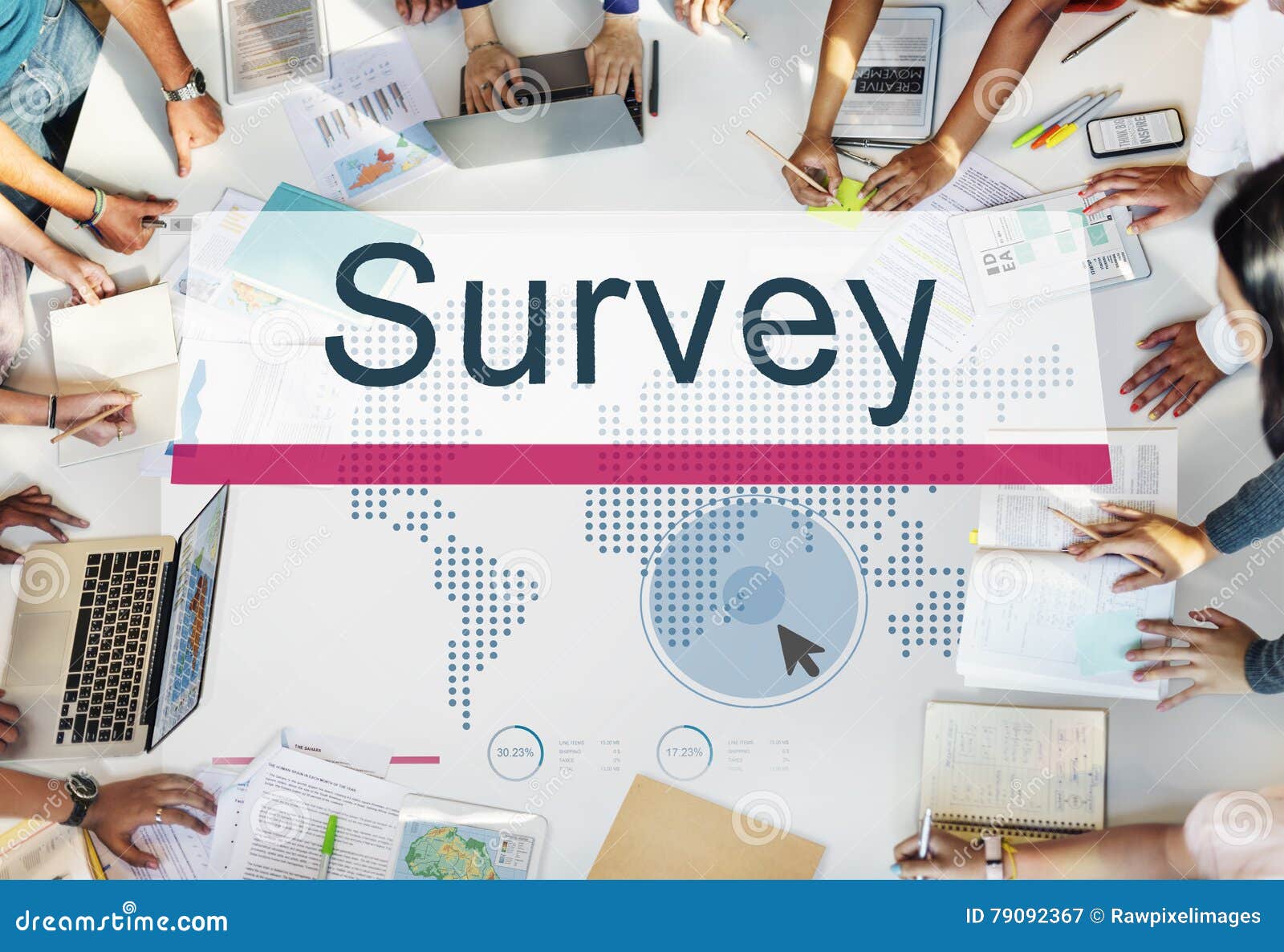 Survey Solutions Survey Information Feedback Concept Stock Image ...