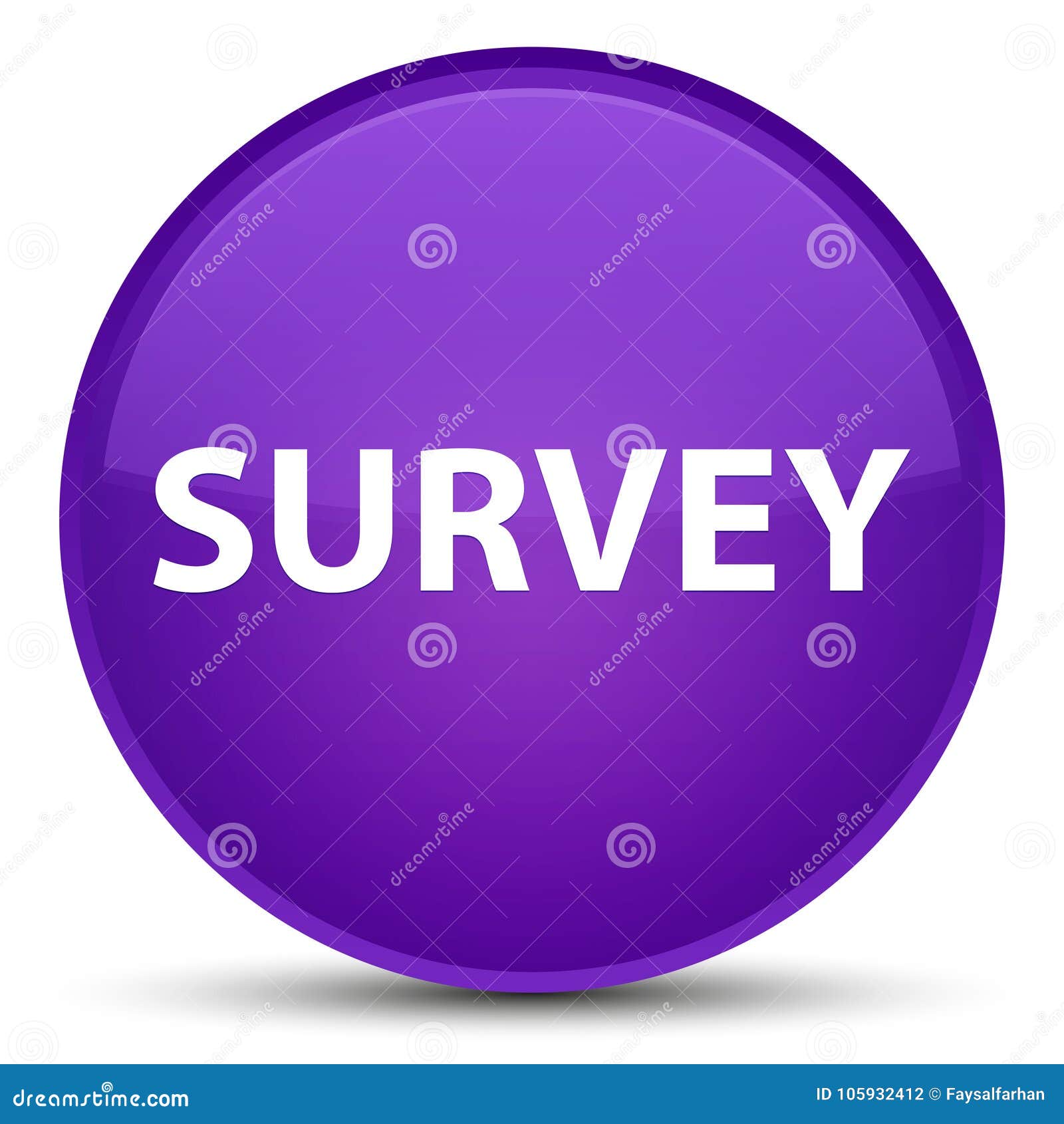 Survey Special Purple Round Button Stock Illustration - Illustration of ...