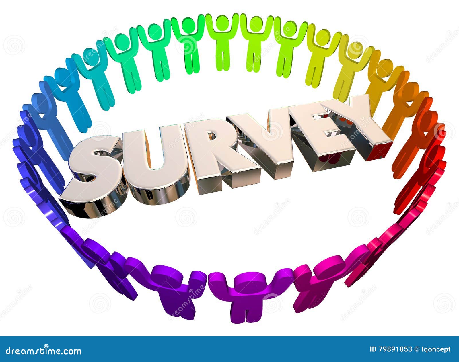 Survey Study Research People Word Stock Illustration - Illustration of ...