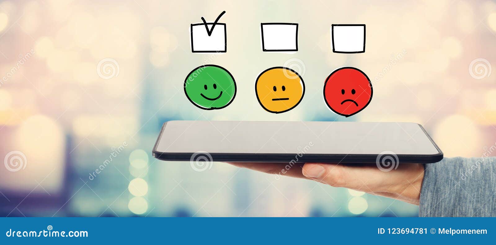 Survey with Tablet Computer Stock Image - Image of opinion, choice ...