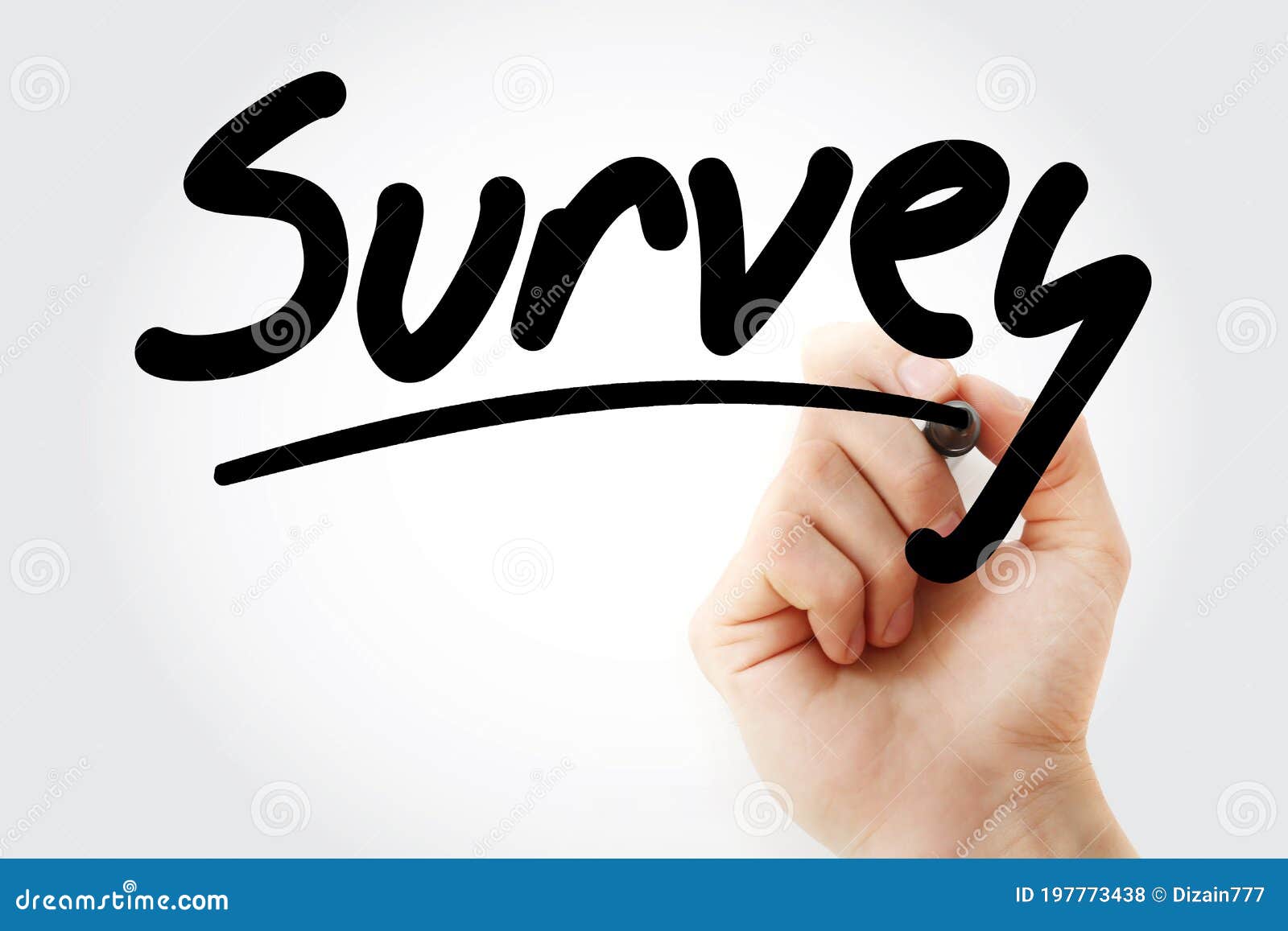 Survey text with marker stock photo. Image of conceptual - 197773438