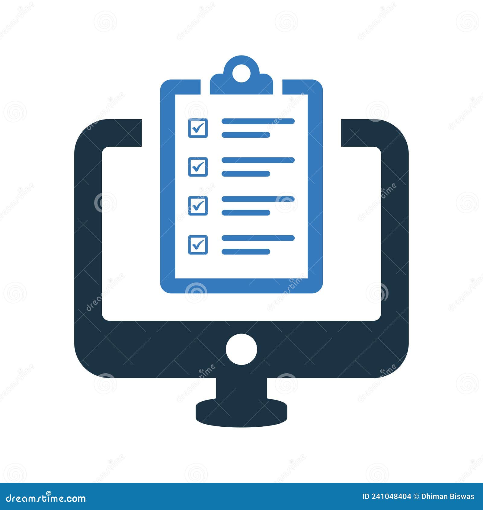 Survey, Web, Online Icon. Simple Editable Vector Design Isolated on a ...