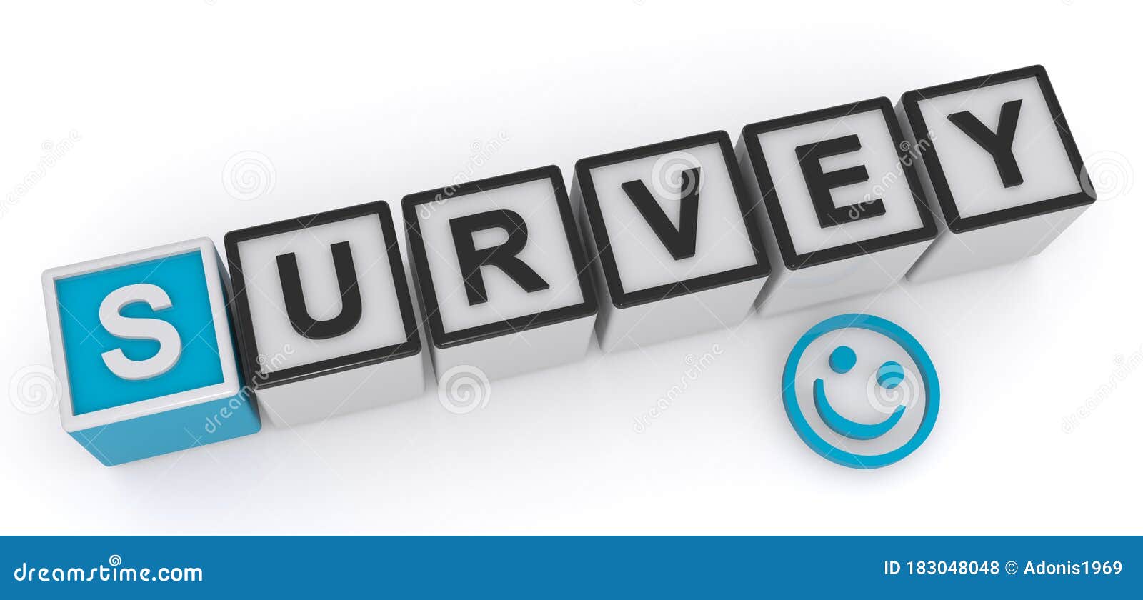 Survey word blocks stock illustration. Illustration of alphabet - 183048048