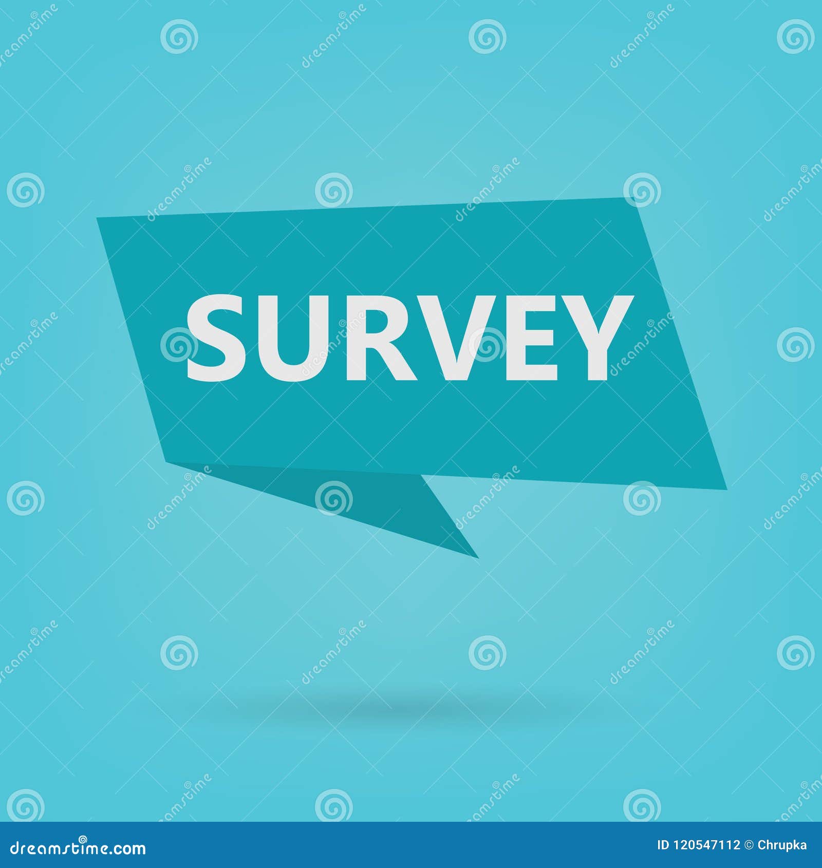 Survey word on sticker stock vector. Illustration of quality - 120547112