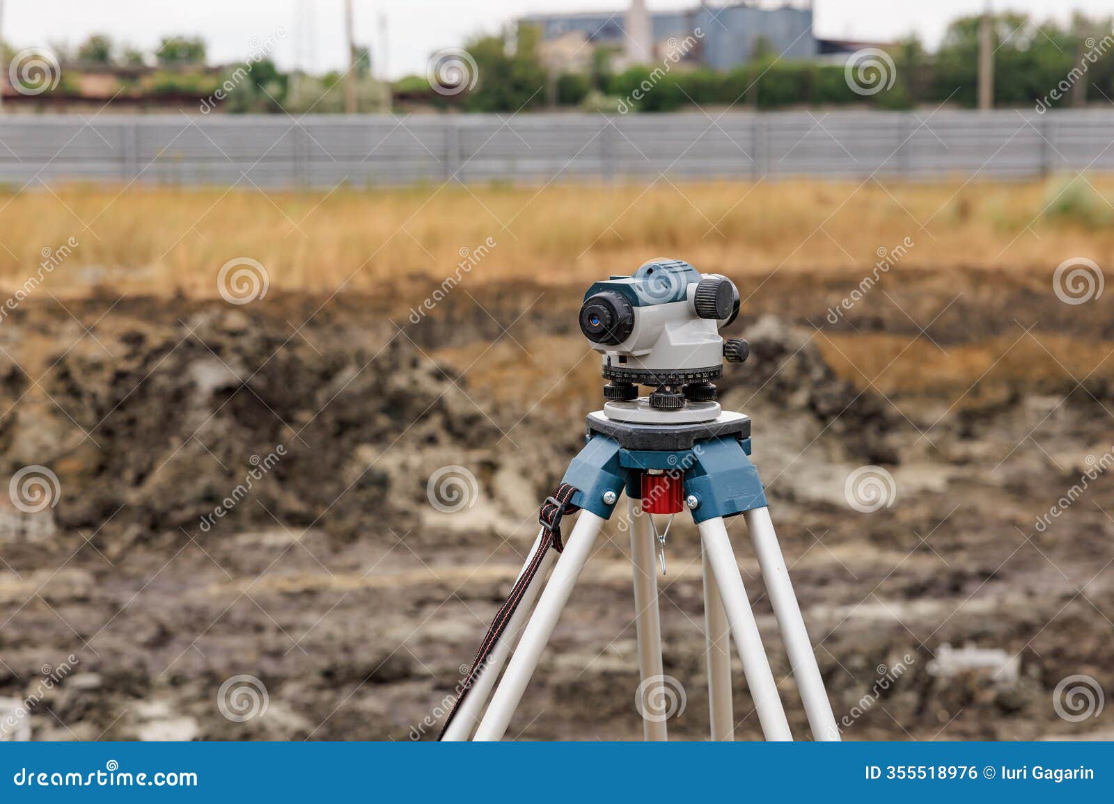 Surveying Equipment At Construction Site Royalty-Free Stock Photo ...