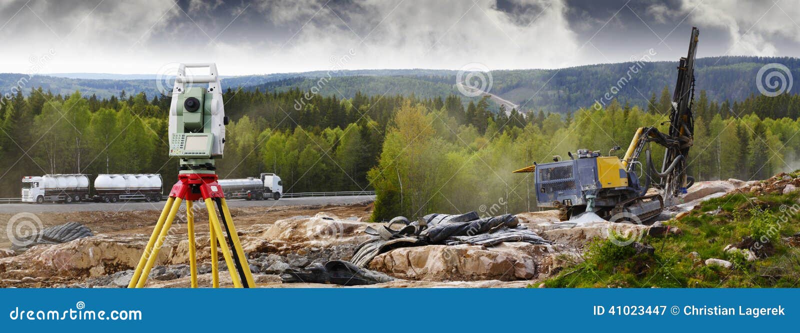 Surveying Instrument Royalty-Free Stock Image | CartoonDealer.com #24788944