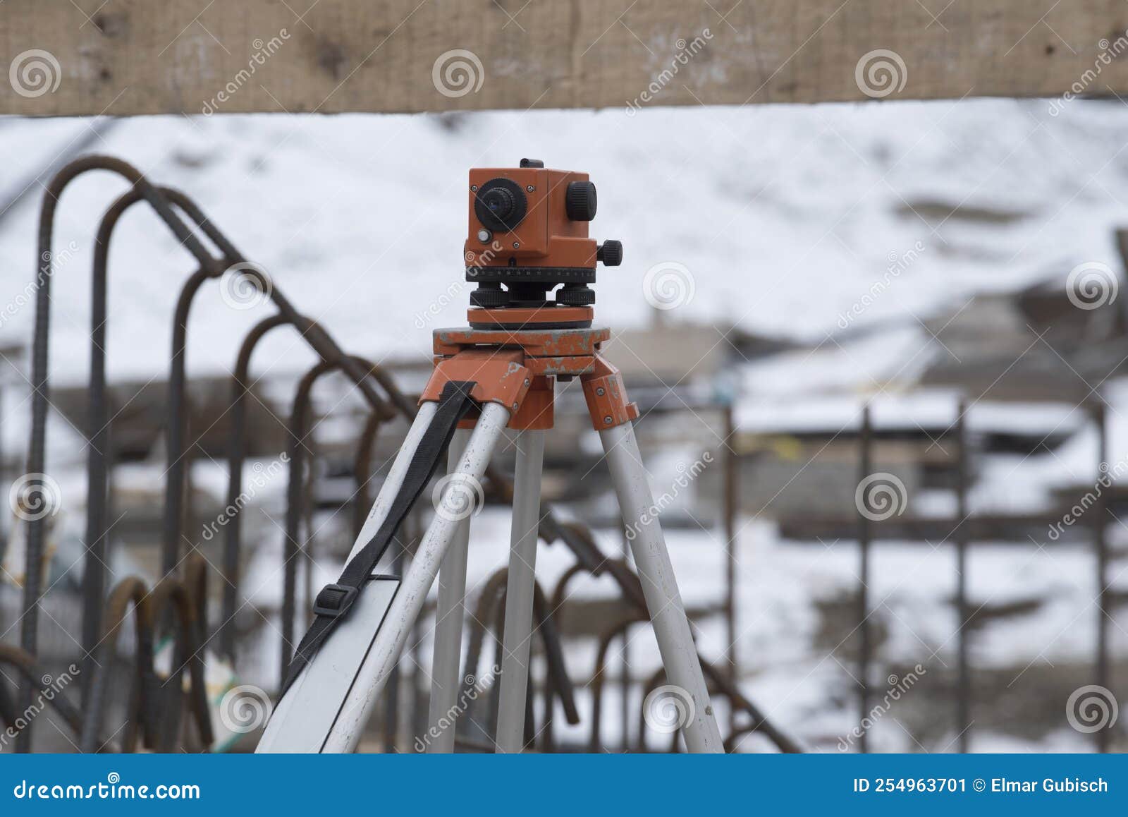 Surveying Technology in the Construction Industry Stock Image - Image ...