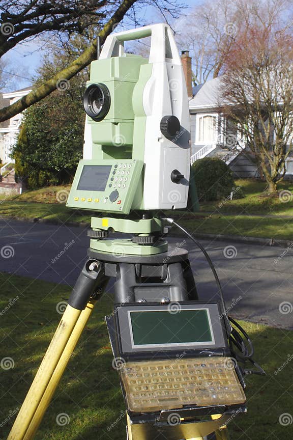 Surveying Transit stock image. Image of surveying, close - 23138559