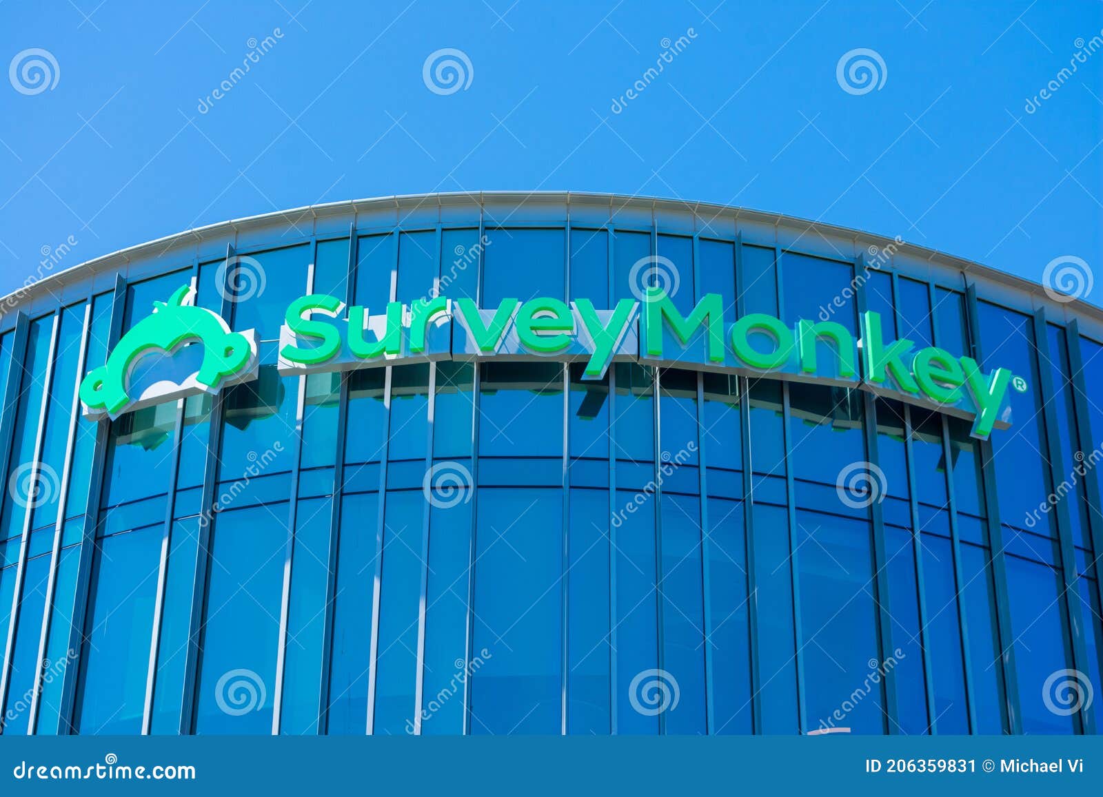 SurveyMonkey Sign Atop of Modern Headquarters of Online Survey ...