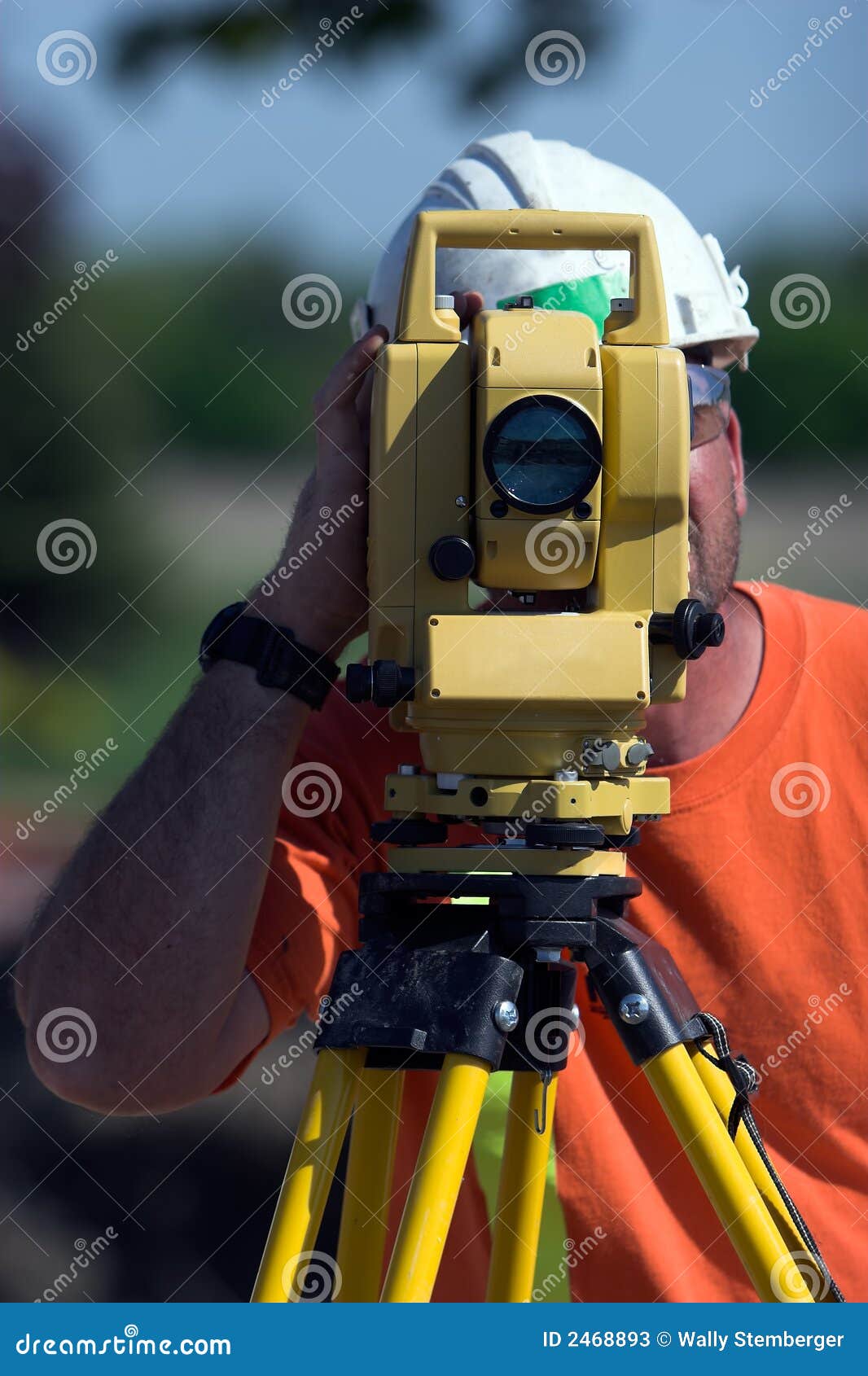 Surveyor stock image. Image of tripod, distance, watch - 2468893