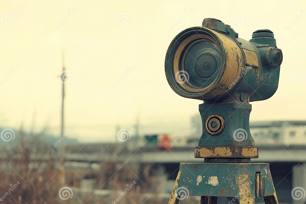 A Geodesic Theodolite in Use, with a Blurred Background Stock Image ... A Geodesic Theodolite in Use, with a Blurred Background Stock Image ...