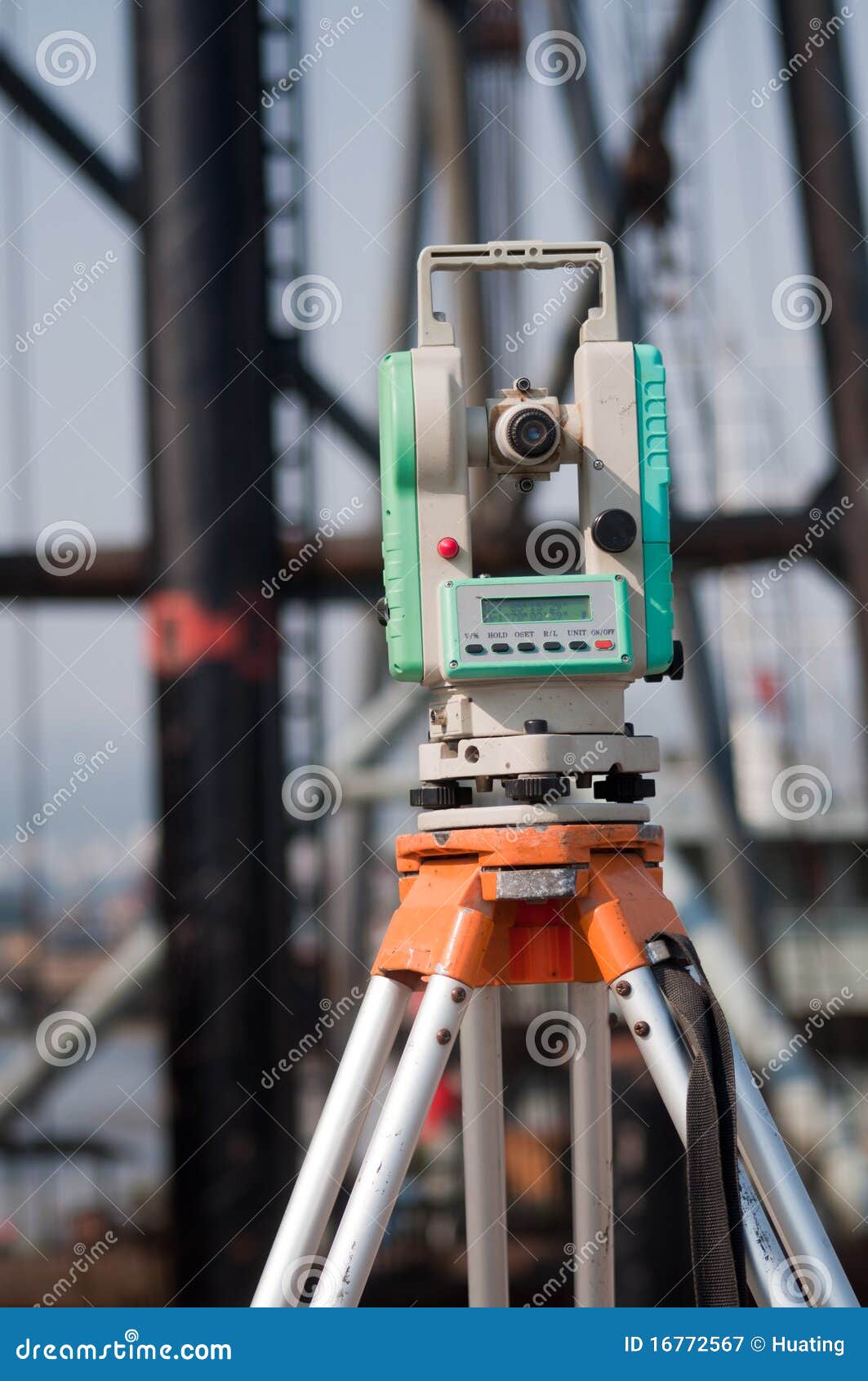 Surveyor Equipment Level Theodolite Stock Image - Image of angles ...
