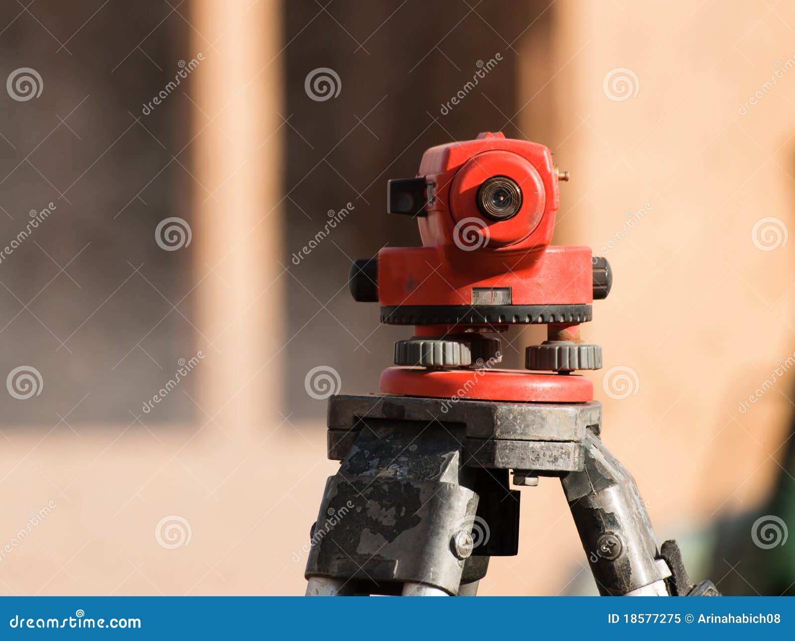 Surveyor Equipment Level Theodolite Stock Image - Image of level ...